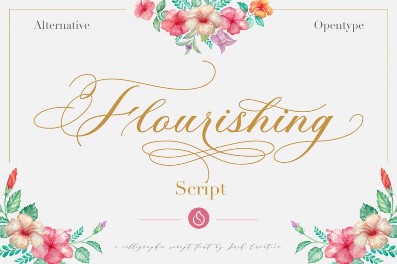Flourishing Script — Jroh Creative Type Foundry